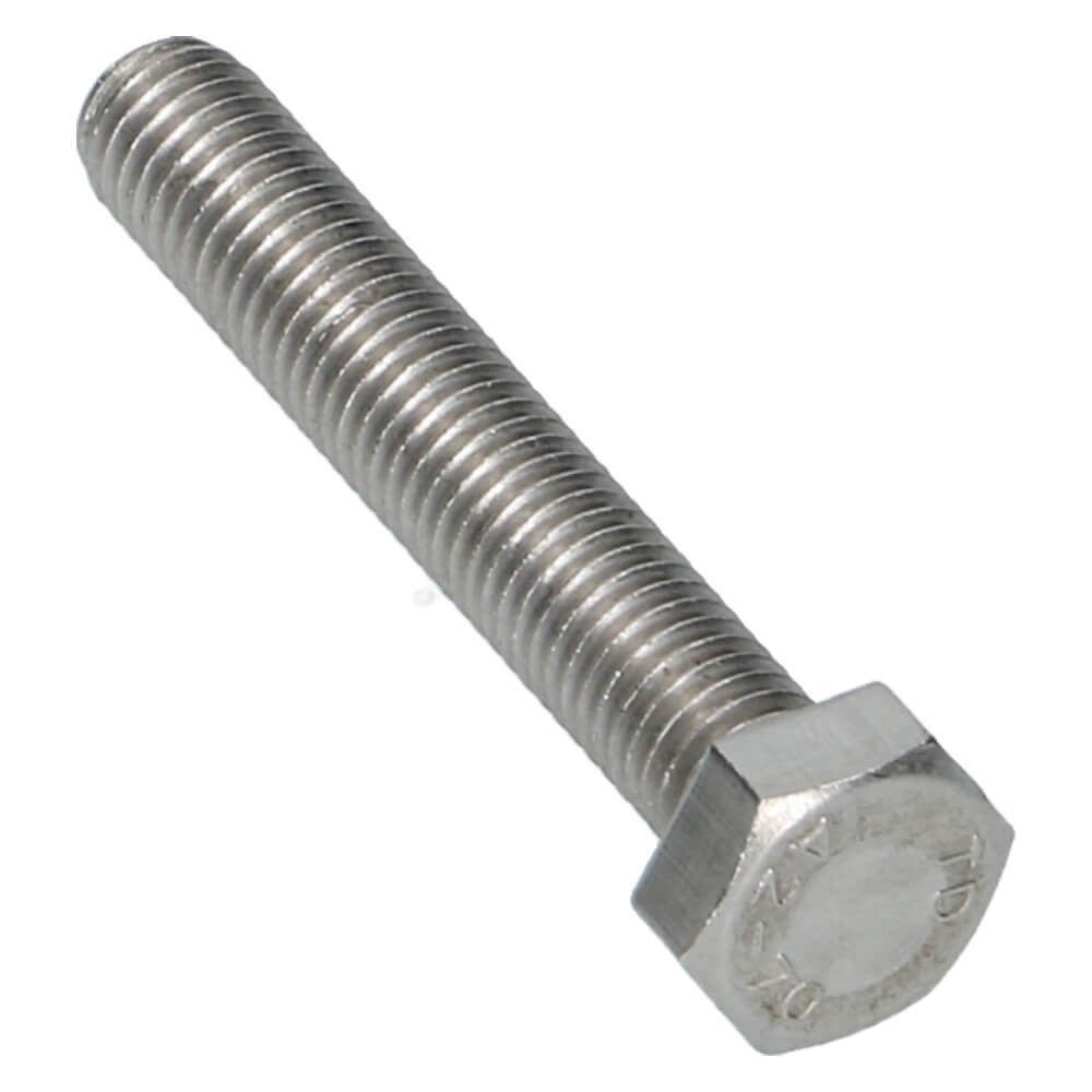 Zeskanttapbout RVS A2-70 Din 933 M8x12 - 200 stuks