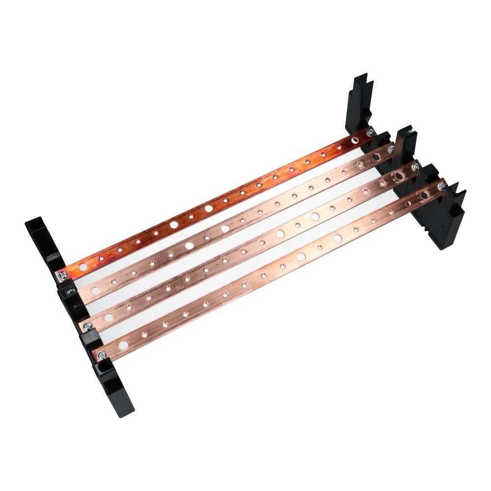 Verdeelblok BS 250A 4 rijen 15 aansluitingen 750VAC