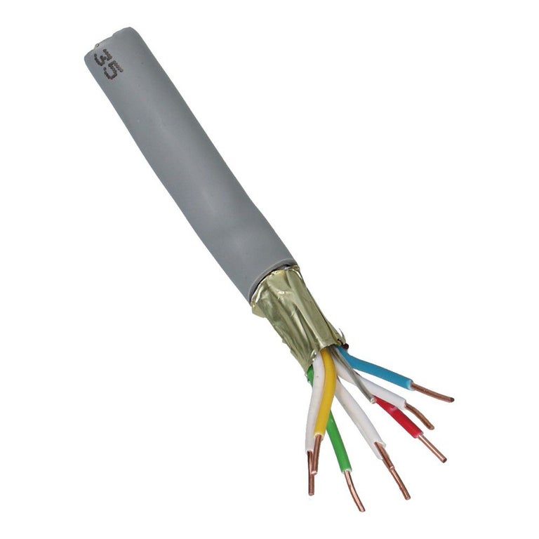 Signaalkabel afgeschermd JH(st)H 4x2x0.8mm² + 0.8mm² grijs B2ca - 100 meter