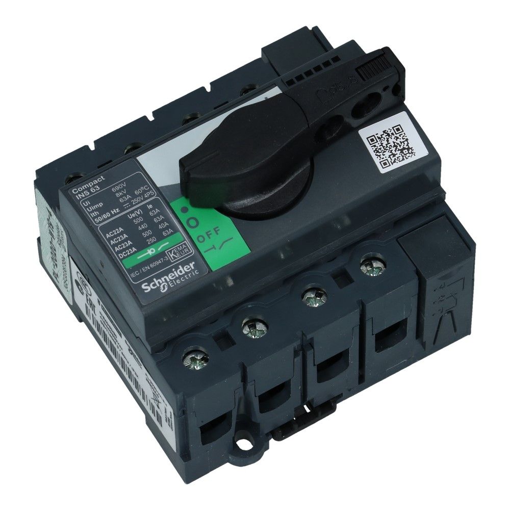 Lastschakelaar 4 polig 40A Compact INS40 hoofdschakelaar