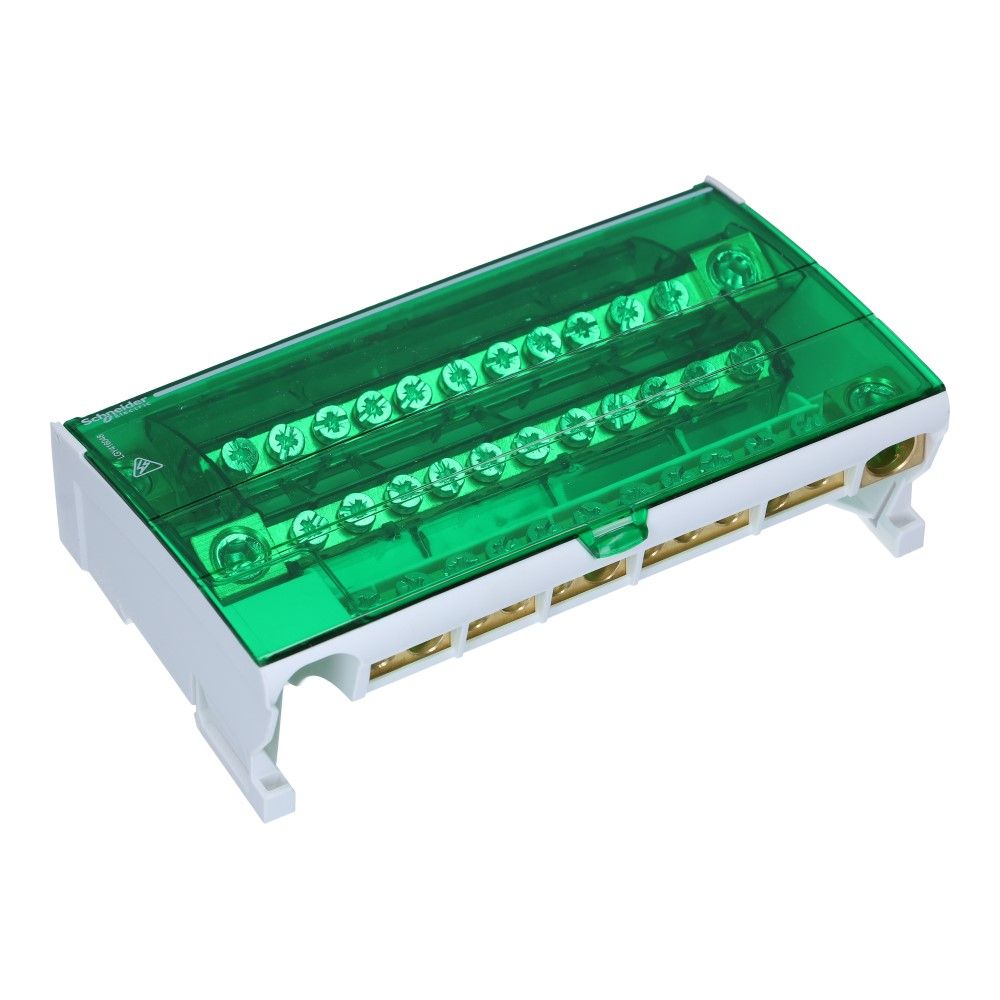 Verdeelblok DS 160A 4 rijen 12 aansluitingen 500VAC