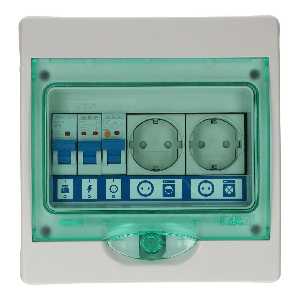 PV verdeler Green-line 2xwcd Installatieautomaat 16A B