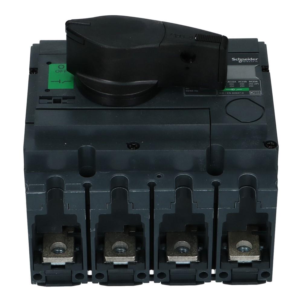 Lastschakelaar 4 polig 200A Compact INS250-200 hoofdschakelaar