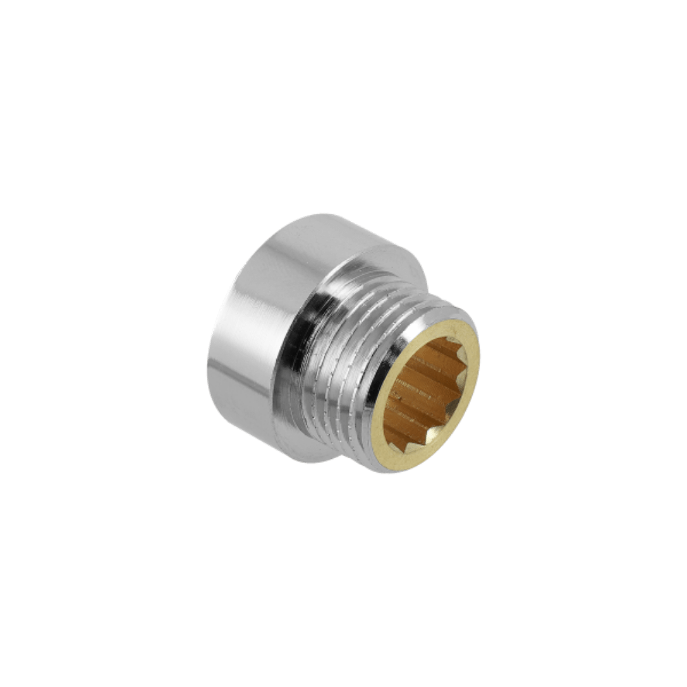 BONFIX Draad verchroomd kraanverlengstuk 1/2" L=15mm