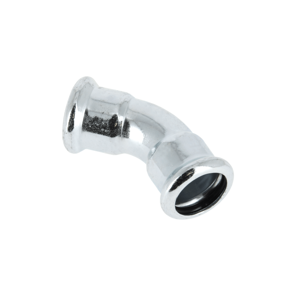 BONFIX M-press C-staal bocht 45 graden 22 x 22 mm