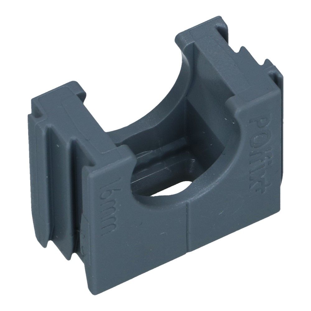 Klemblok grijs 16mm Polfix+ RAL7037 - 150 stuks
