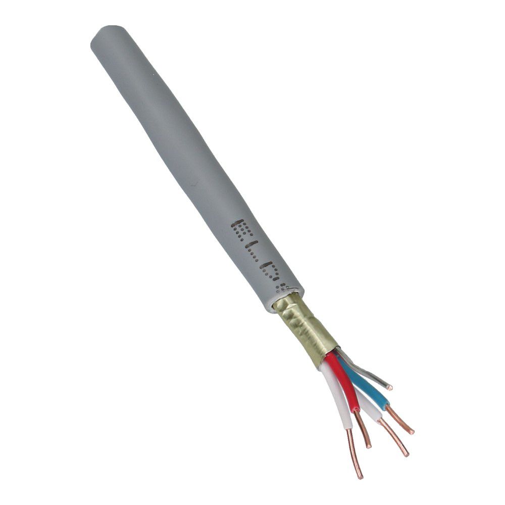 Signaalkabel afgeschermd JH(st)H 2x2x0.8mm² + 0.8mm² grijs B2ca - 100 meter