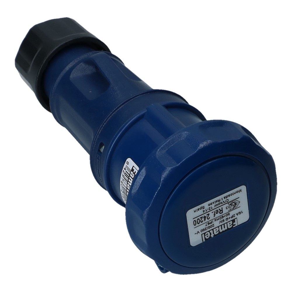 CEE female 3 polig 6H 16A IP67 stekker 220-240VAC