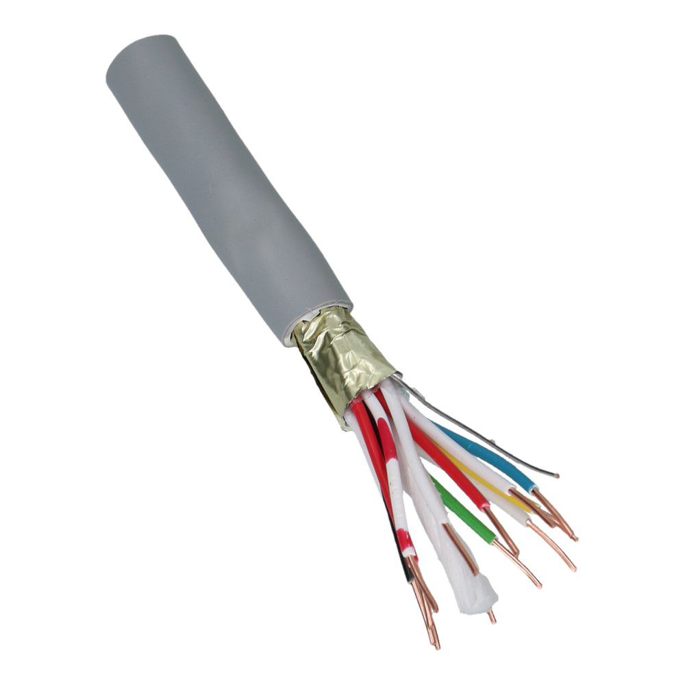 Signaalkabel afgeschermd JH(st)H 6x2x0.8mm² + 0.8mm² grijs B2ca - 100 meter