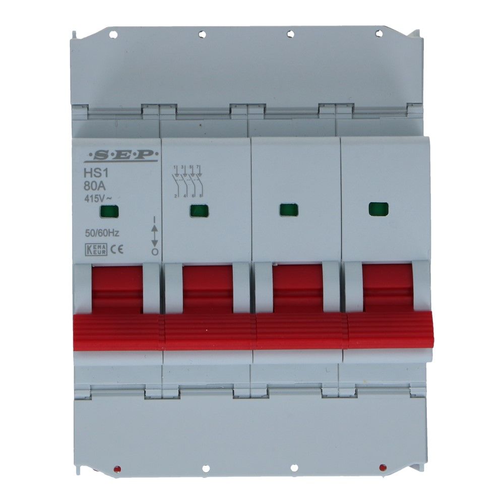 Lastscheider 4 polig 63A HS1 hoofdschakelaar