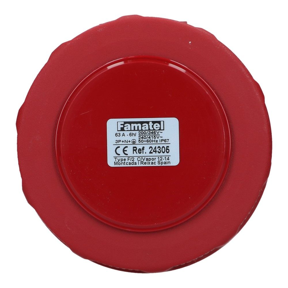 CEE female 5 polig 6H 63A IP67 stekker 380-415VAC