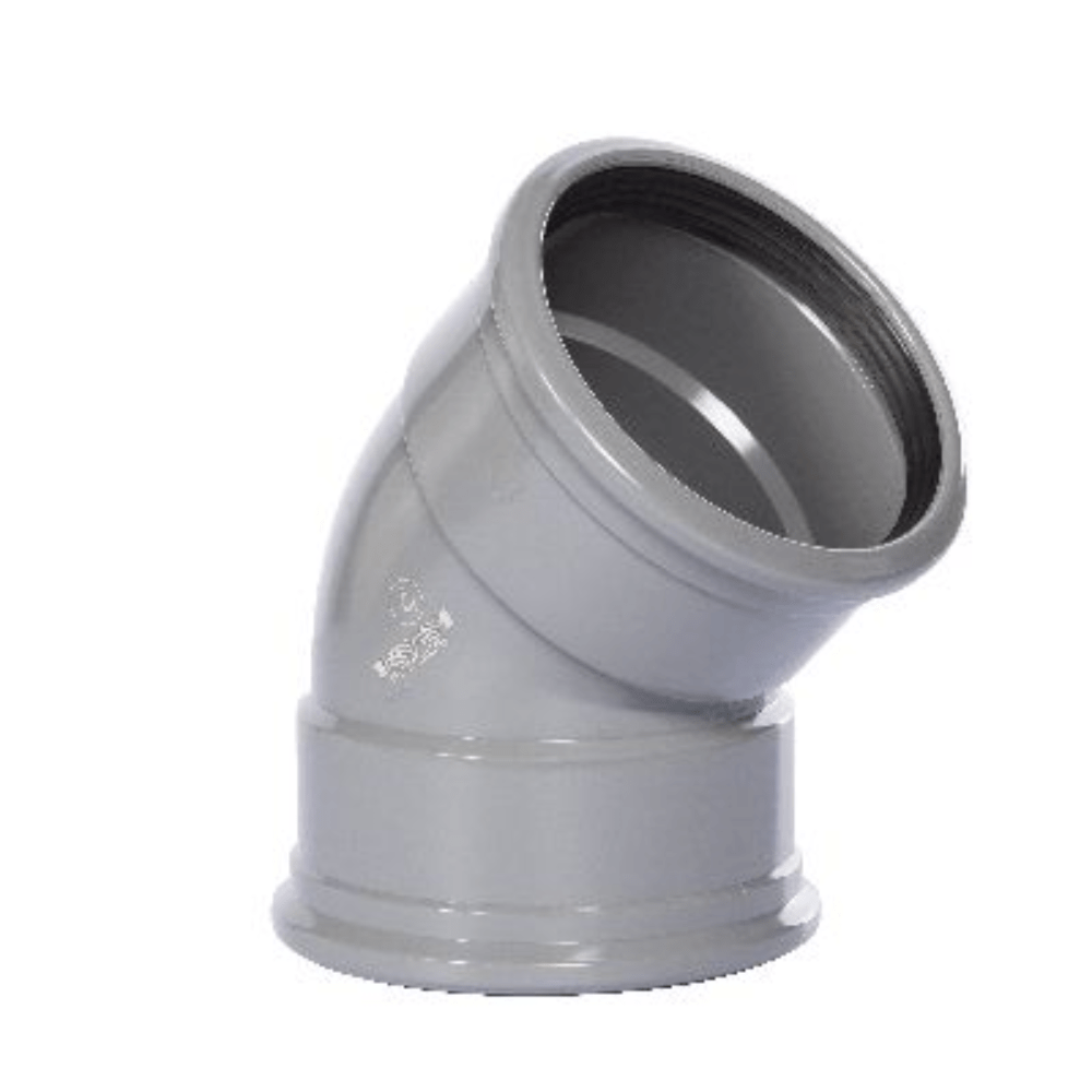 Manchet Bocht 45 graden 110mm Mof-Mof