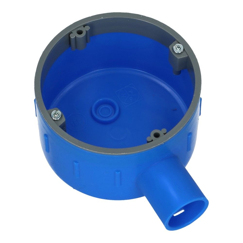 Perilex inbouwdoos 16A 47mm (19mm) blauw