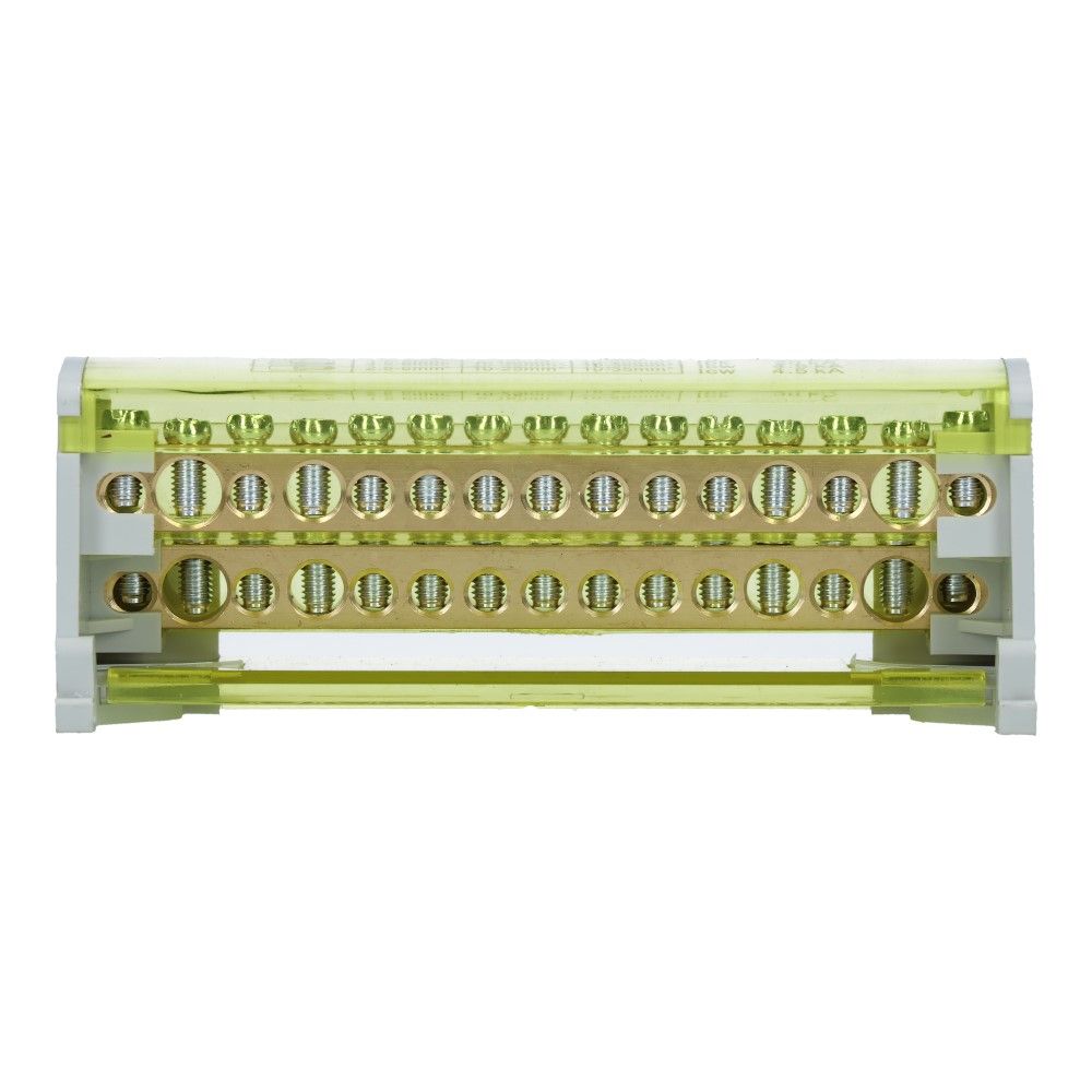 Verdeelblok CVT 125A 2 rijen 15 aansluitingen 500VAC