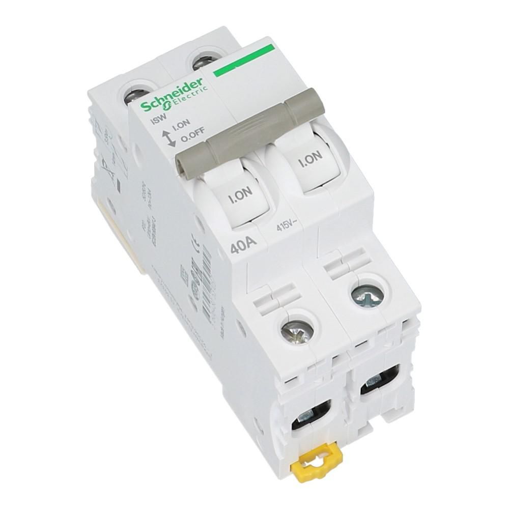 Lastschakelaar 2 polig 100A hoofdschakelaar Acti9 iSW