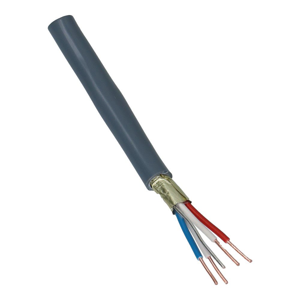 Signaalkabel afgeschermd JY(st)Y 3x2x0.8mm² + 0.8mm² grijs Dca - 100 meter