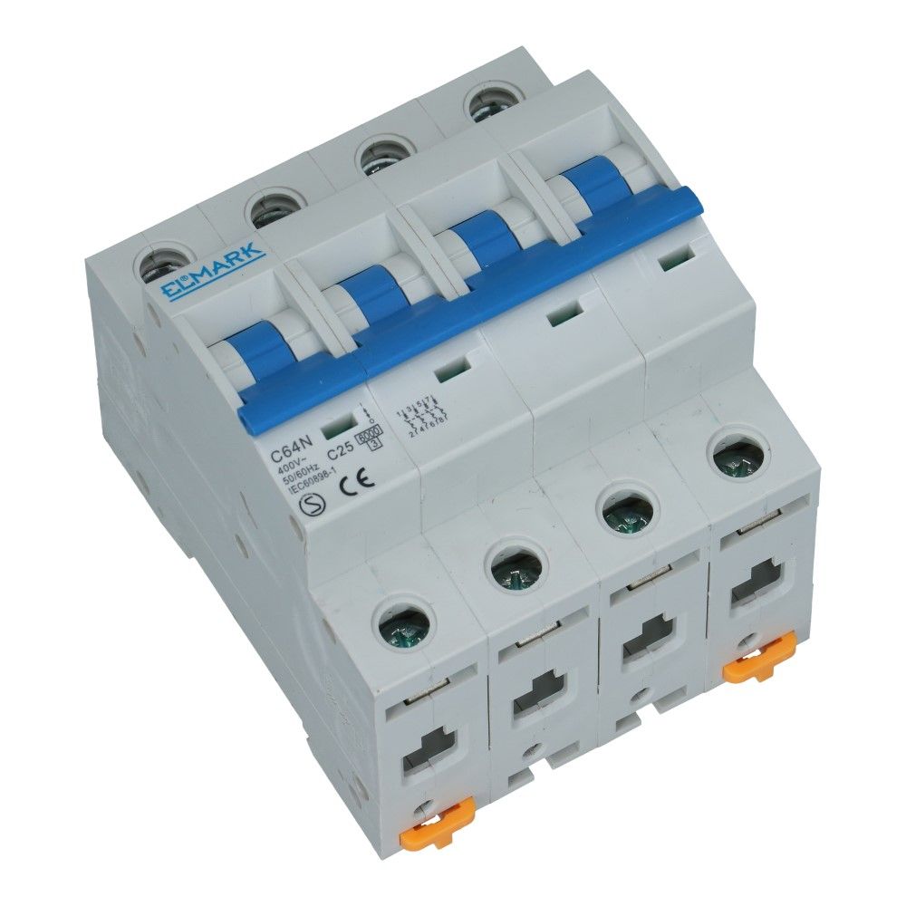 Installatieautomaat 4 polig 25A karakteristiek C