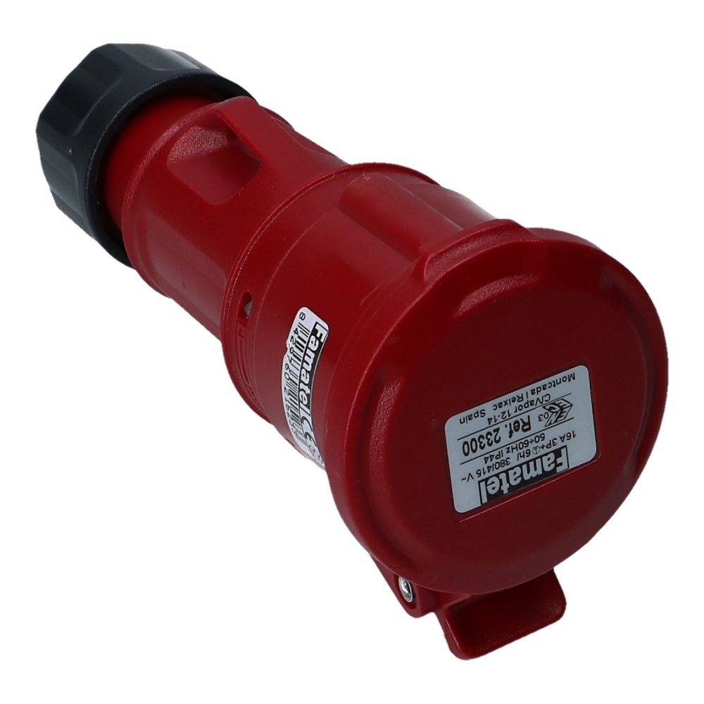 CEE female 4 polig 6H 16A IP44 stekker 380-415VAC