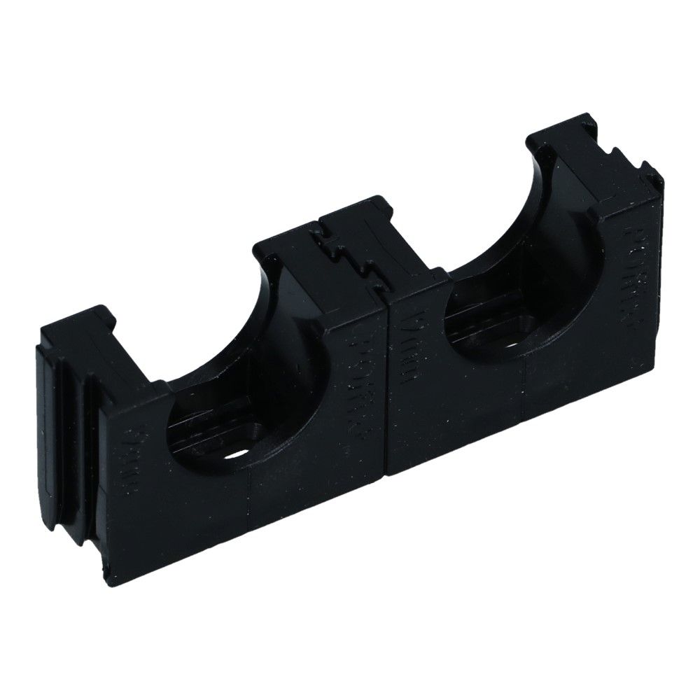 Klemblok UV-bestendig zwart 19mm Polfix+ UVS - 100 stuks